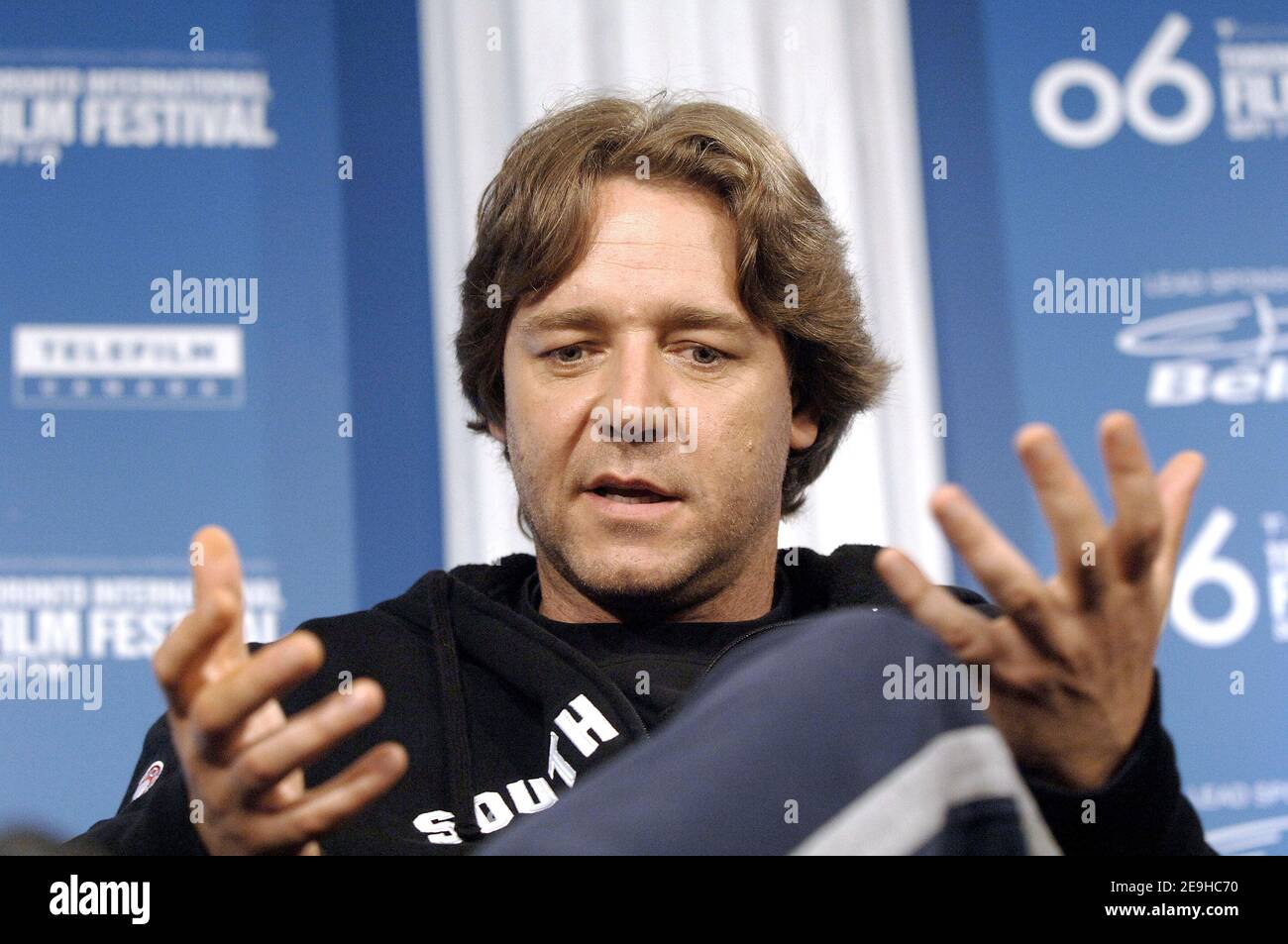 Actor Russell Crowe attends 'A good Year' press conference during the ...