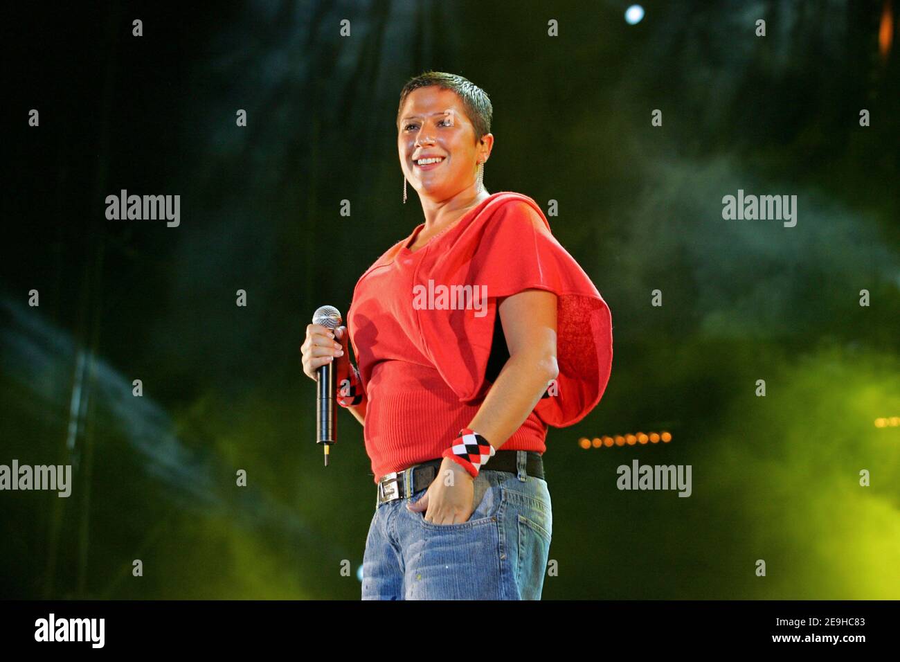 Diam's performs live during the 'Nougaro' concert in Toulouse, France ...