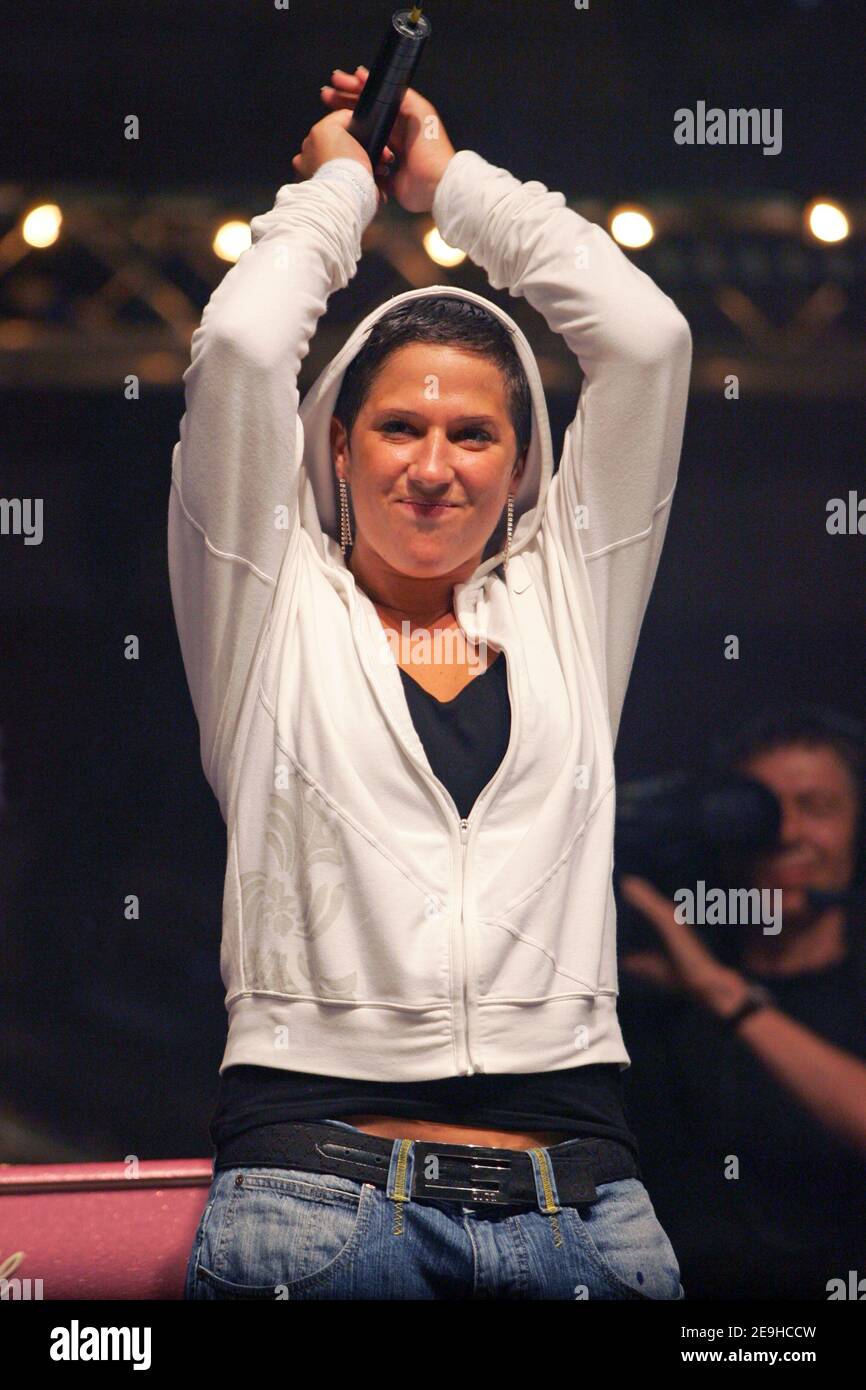 Diam's performs live during the 'Nougaro' concert in Toulouse, France ...