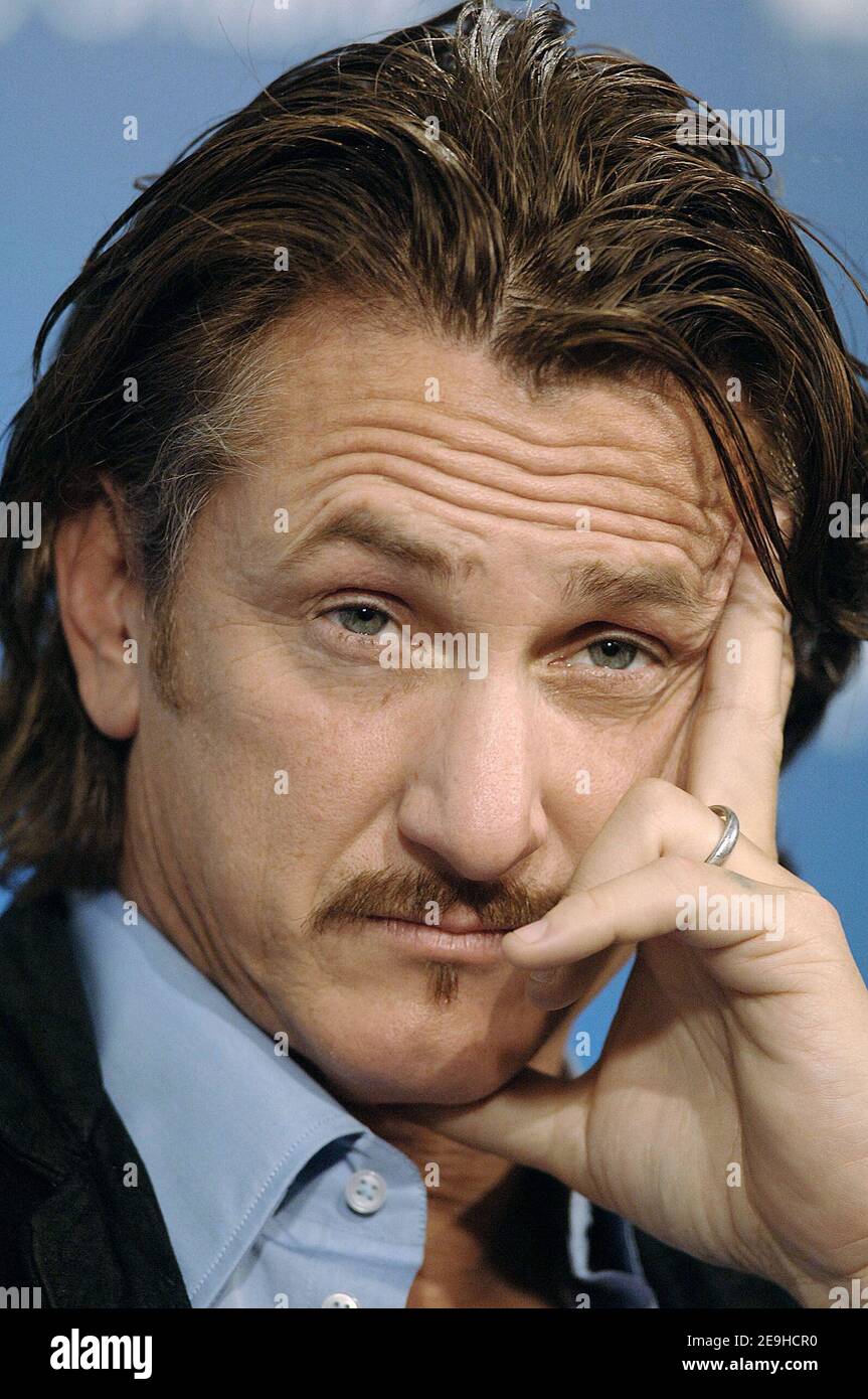 US actor and cast member Sean Penn attends the press conference for the ...