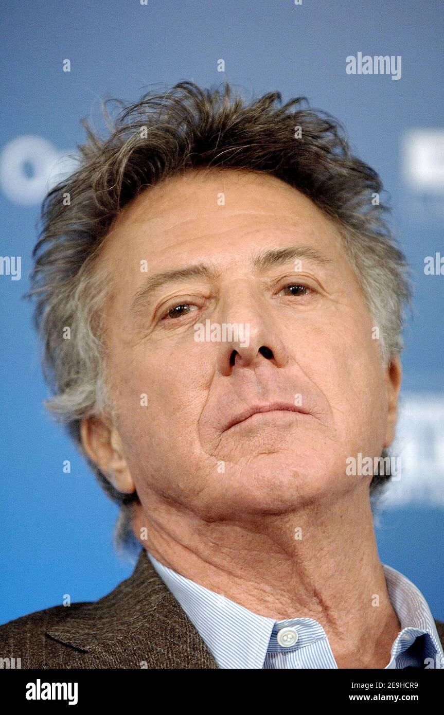 US actor and cast member Dustin Hoffman attends the press conference ...