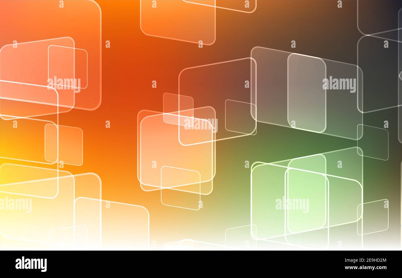 Abstract wide technology background with hexagons and gear wheels. Hi ...