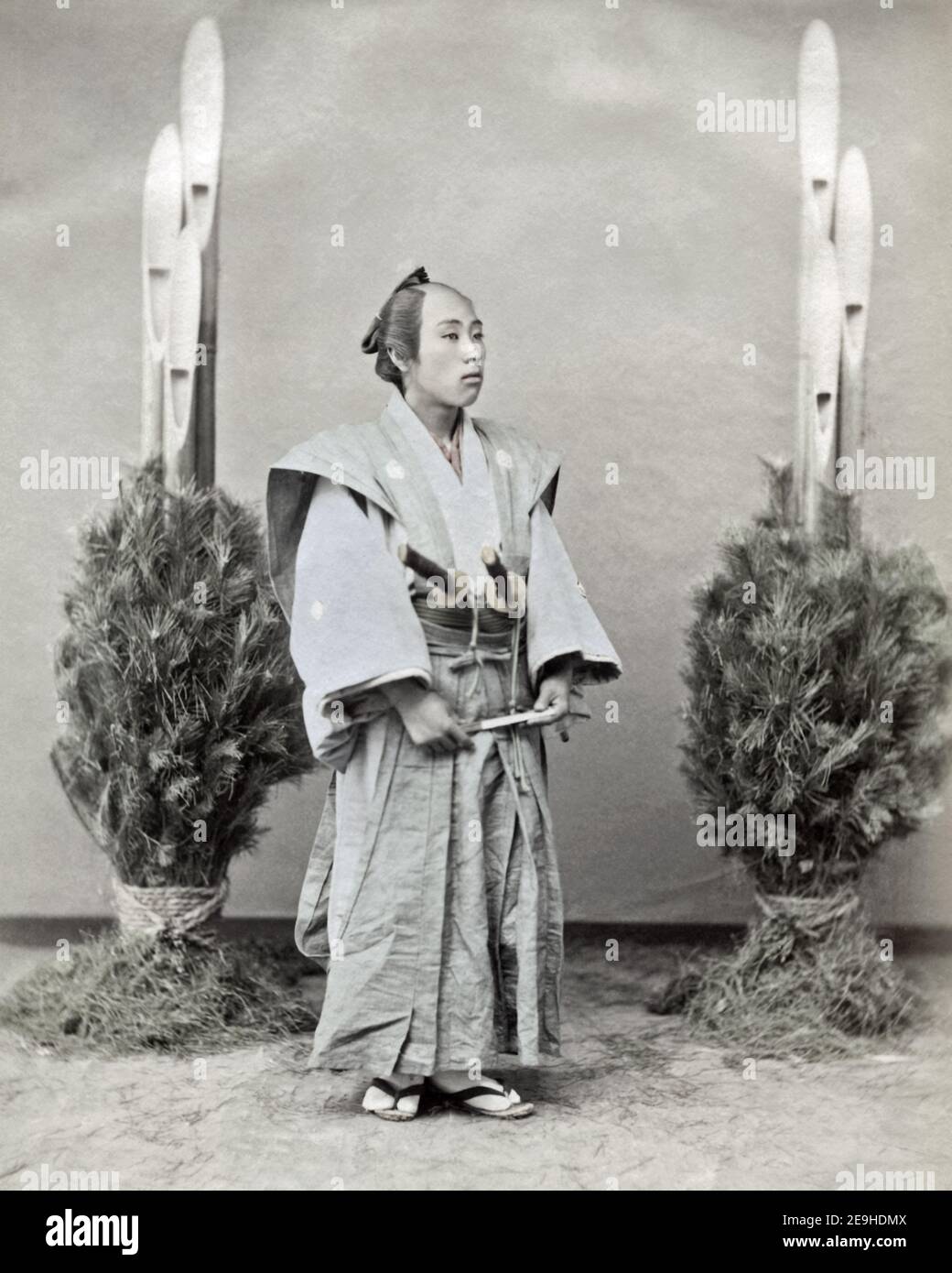 Late 19th century photograph - Samurai, Japan Stock Photo - Alamy