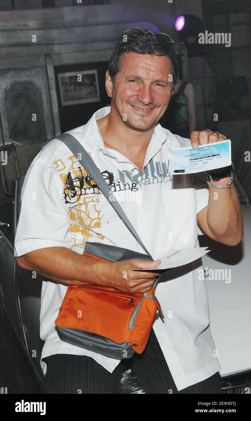 Patrick Adler poses for pictures as he arrives to the 1000th show of ...