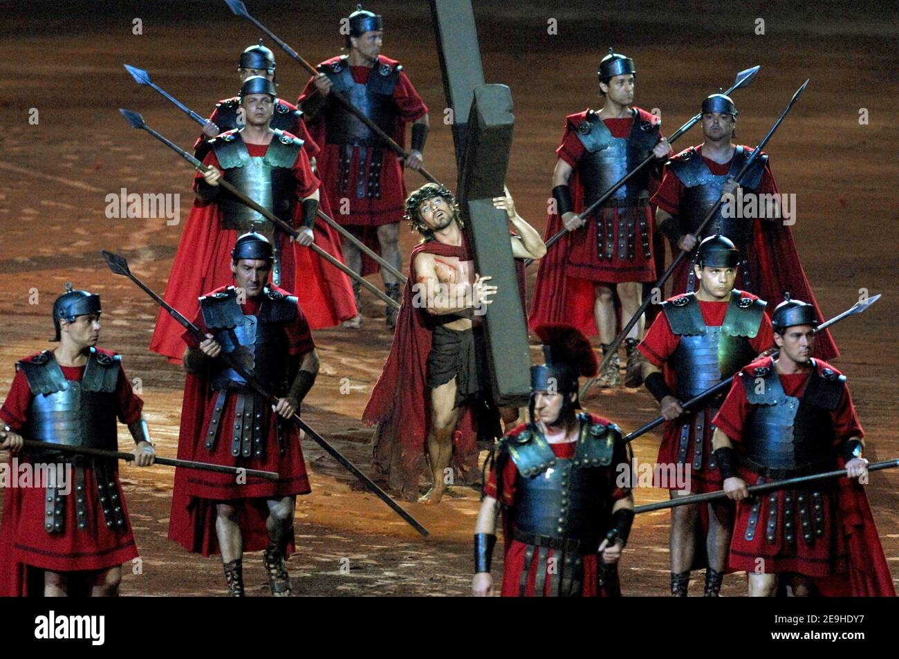 Steven Gunnell as Jesus during the rehearsal of the the upcoming ...