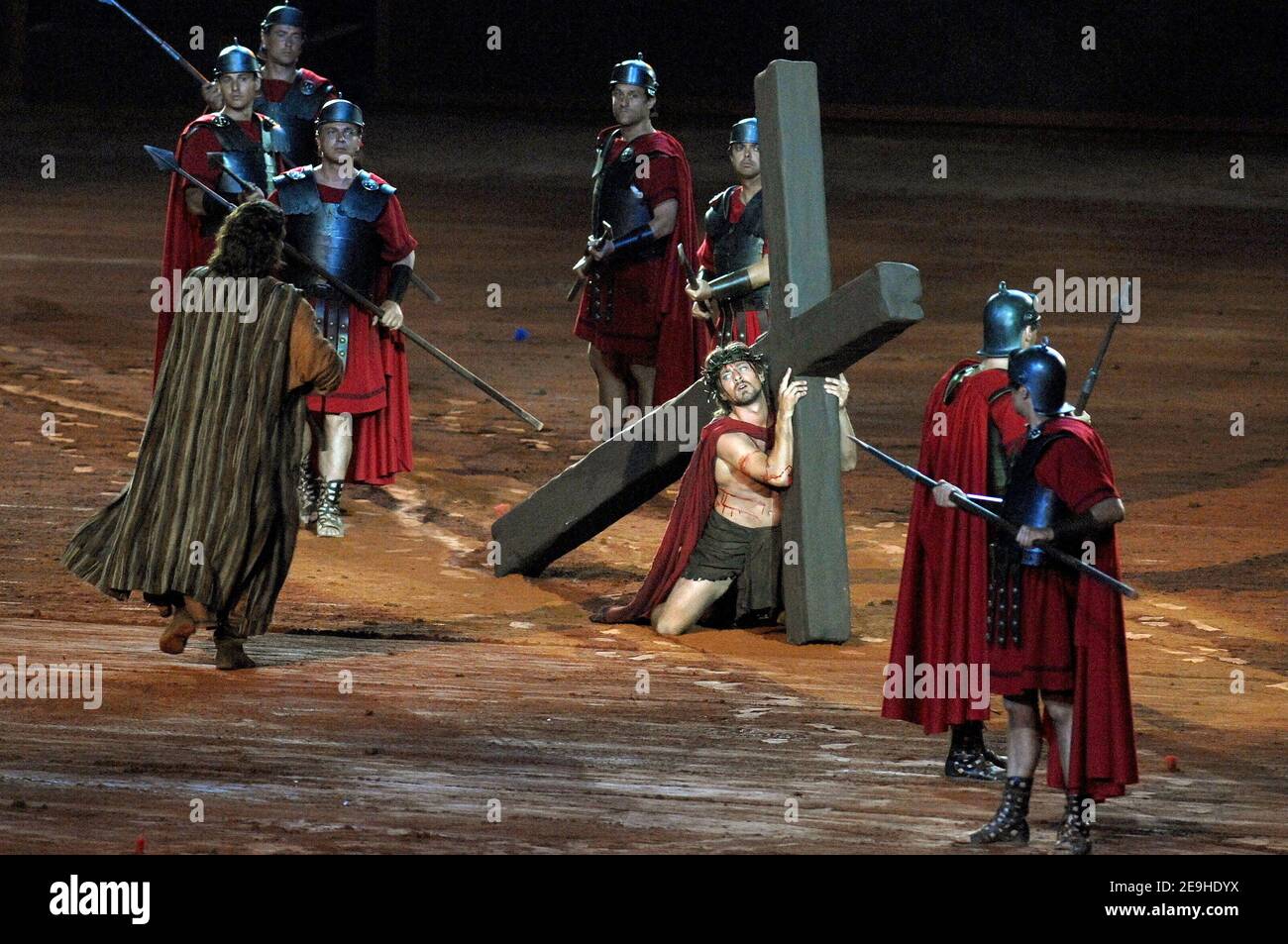 Christophe Heraut as Ben-Hur and Steven Gunnell as Jesus during the ...