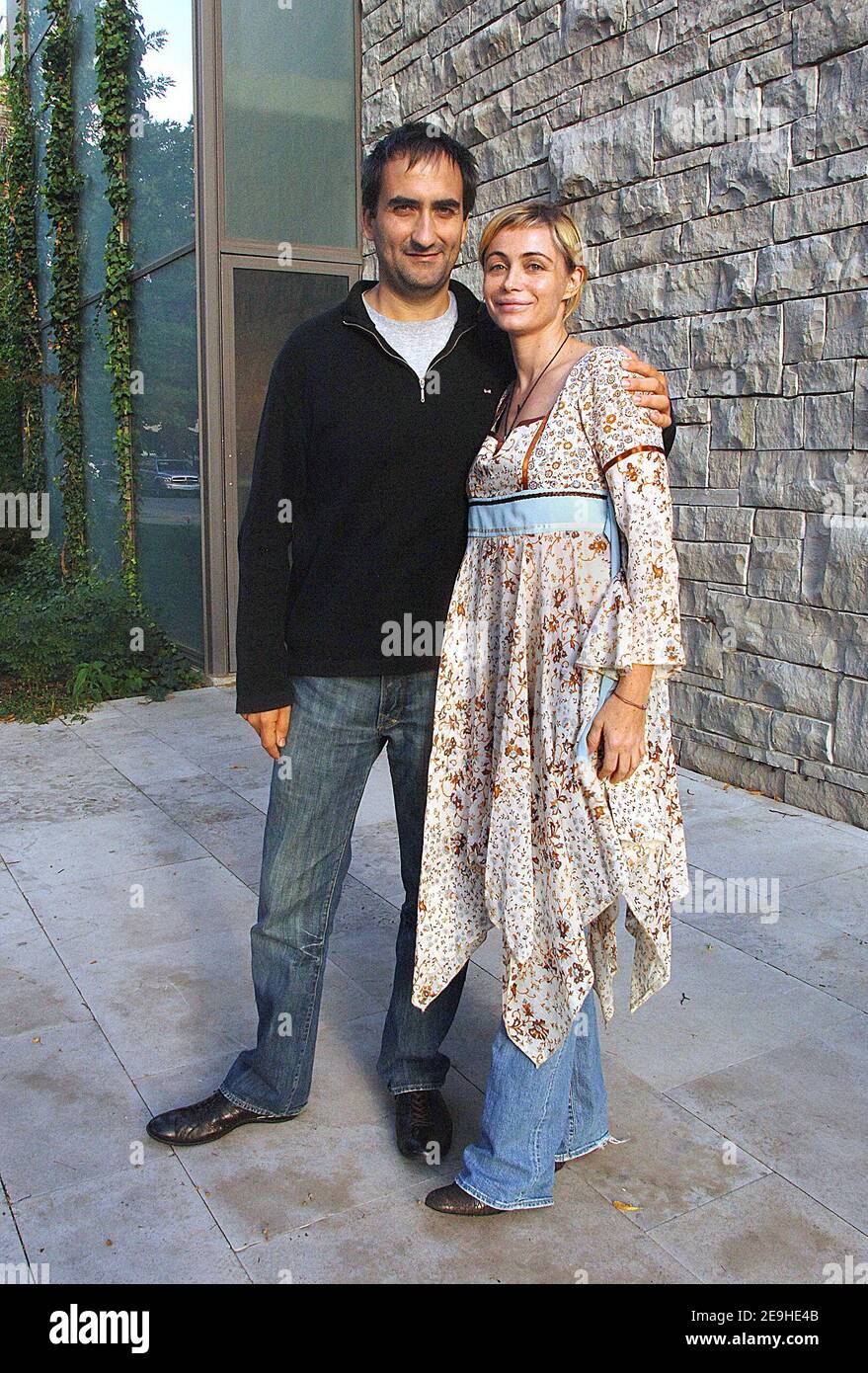 EXCLUSIVE - French actress Emmanuelle Beart and French director Manuel ...