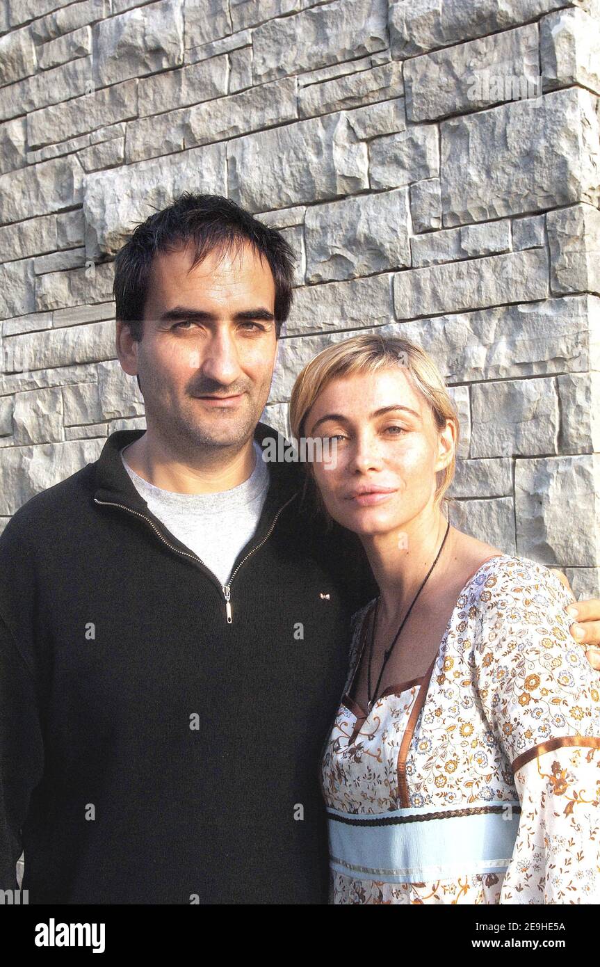 EXCLUSIVE - French actress Emmanuelle Beart and French director Manuel ...