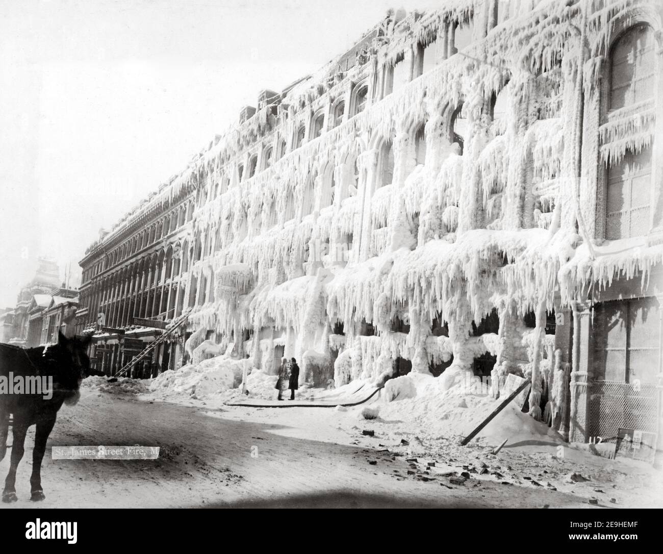 Late 19th century photograph Ice formation Montreal, Canada, c.1890 ...