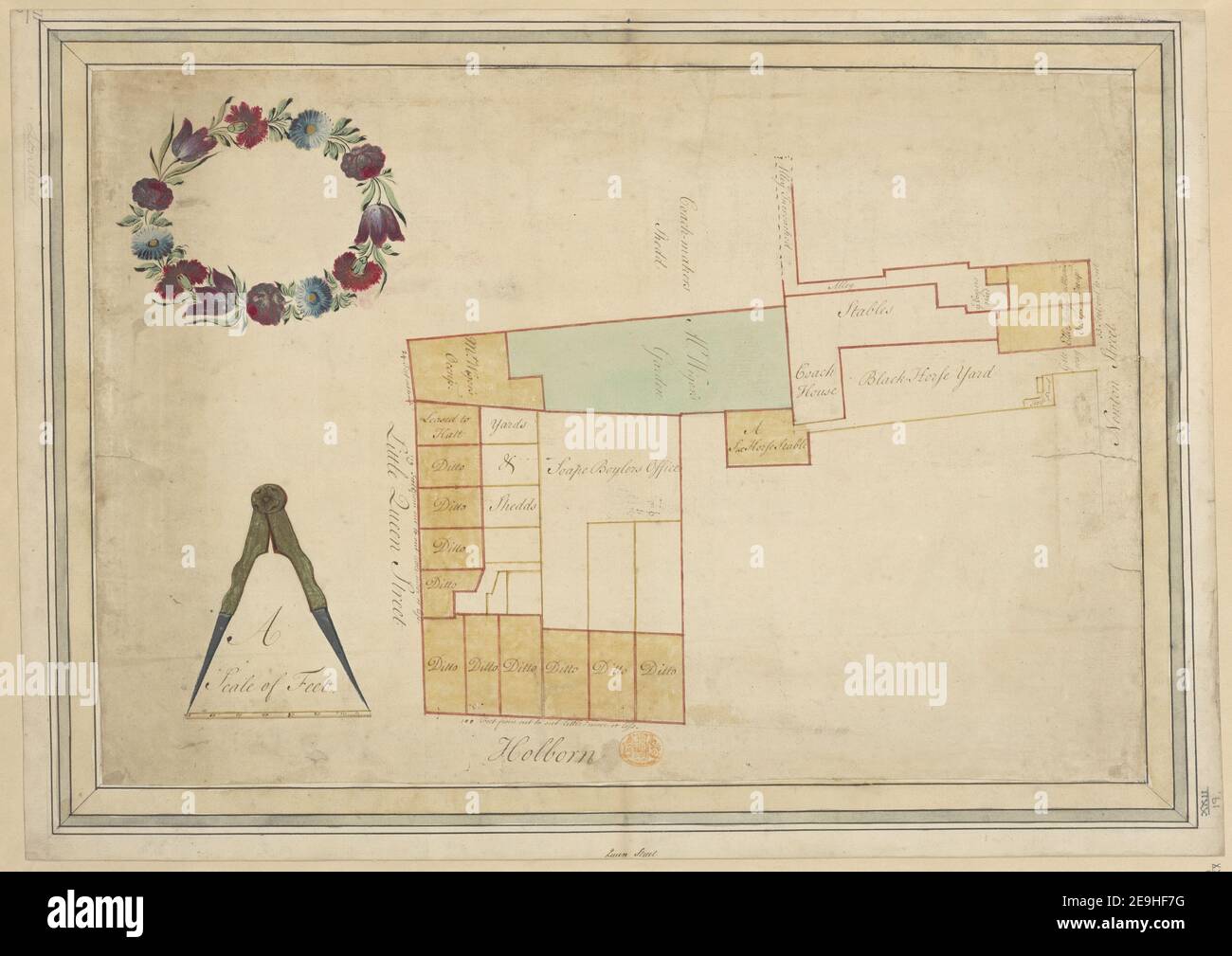 1760 london map hi-res stock photography and images - Alamy
