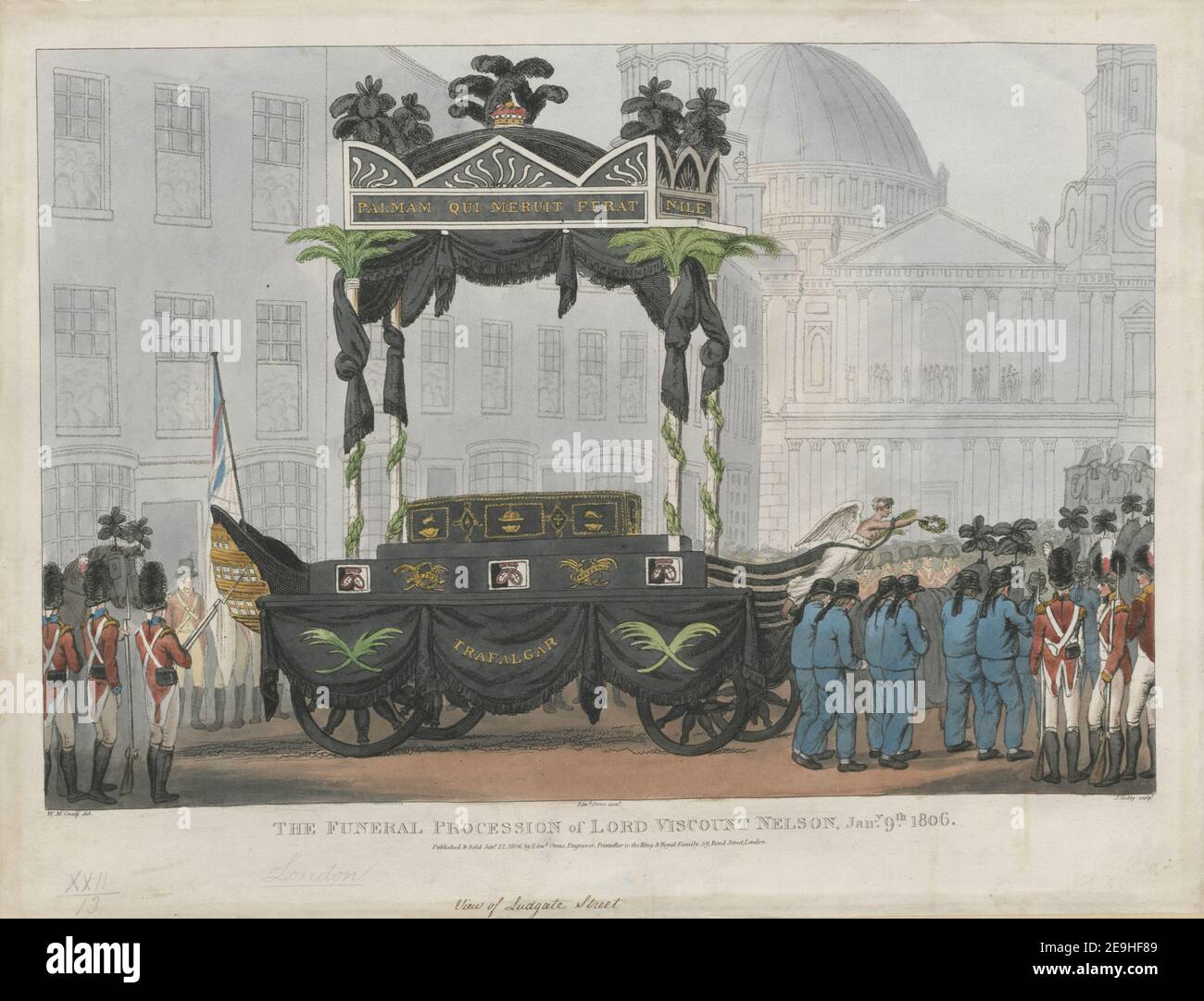 Lord nelson funeral procession hi-res stock photography and images - Alamy