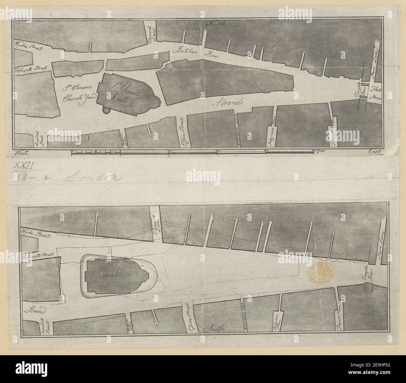 Strand london map hi-res stock photography and images - Alamy