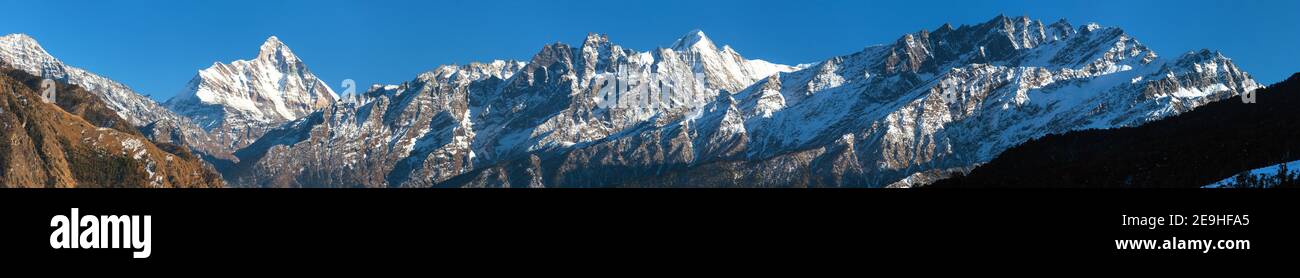 mount Nanda Devi, one of the best mounts in Indian Himalaya, seen from ...