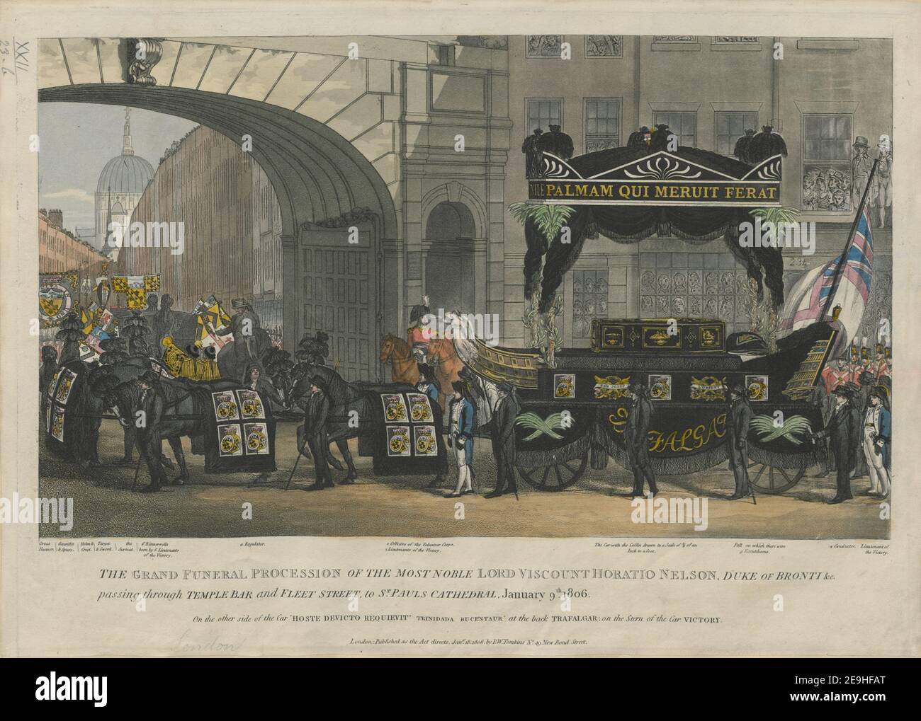 THE GRAND FUNERAL PROCESSION OF THE MOST NOBLE LORD VISCOUNT HORATIO ...