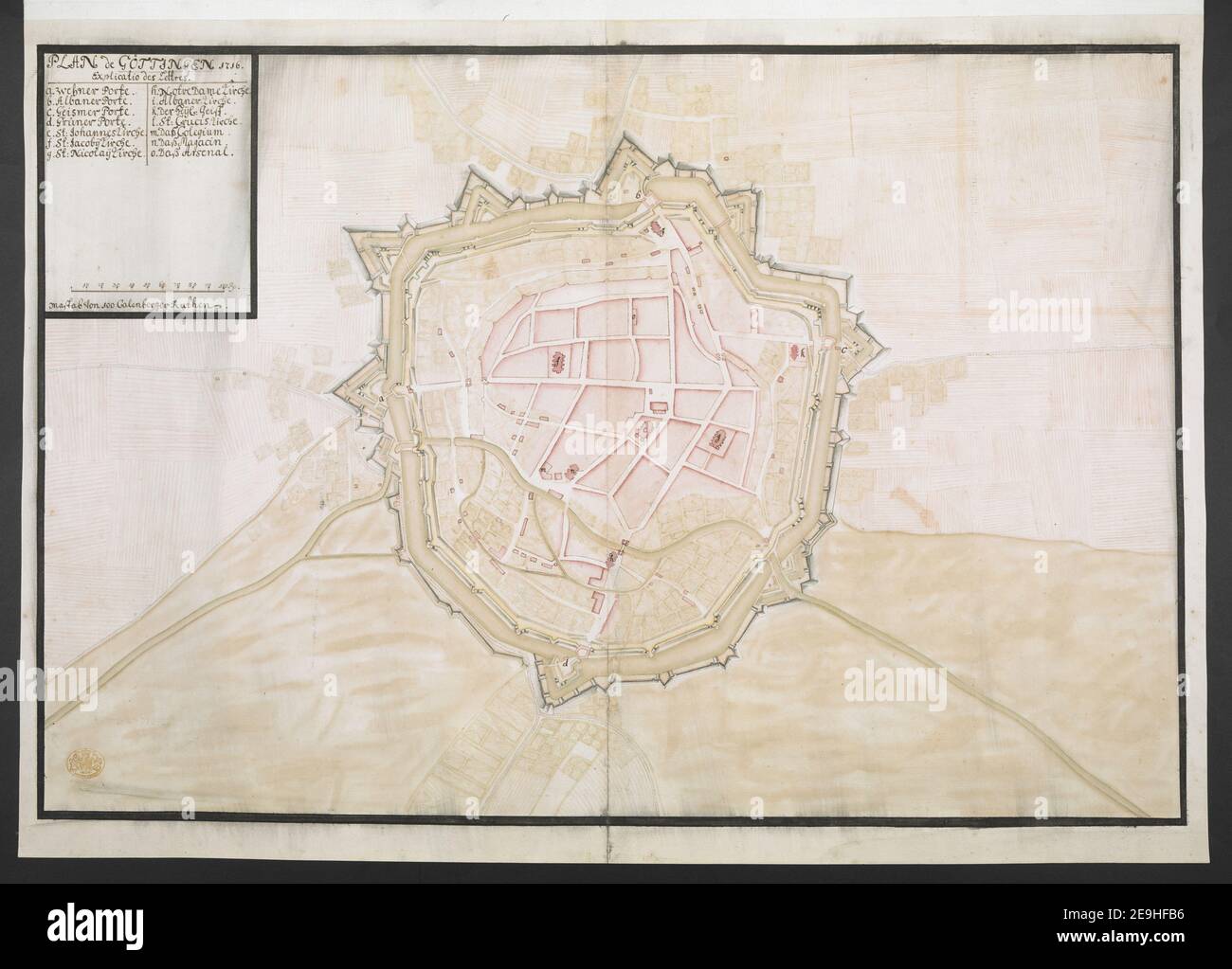 Gottingen map hi-res stock photography and images - Alamy