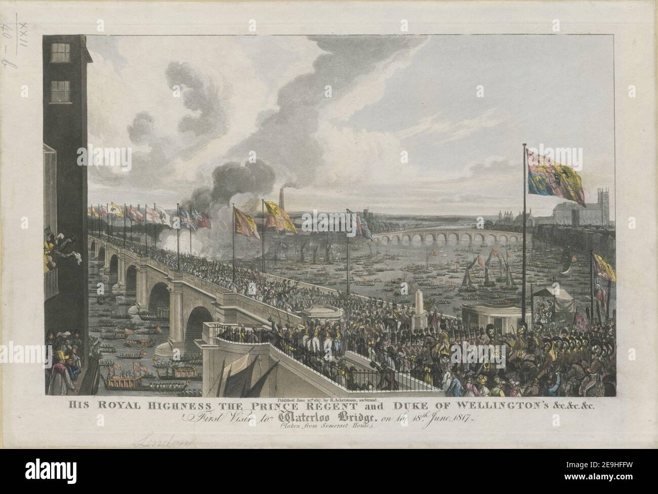 London waterloo bridge map hi-res stock photography and images - Alamy