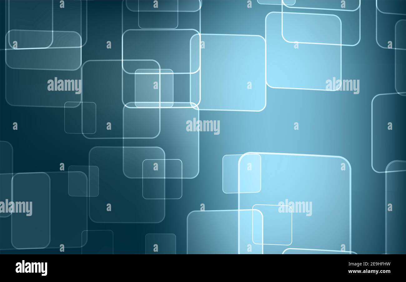 Abstract wide technology background with hexagons and gear wheels. Hi ...