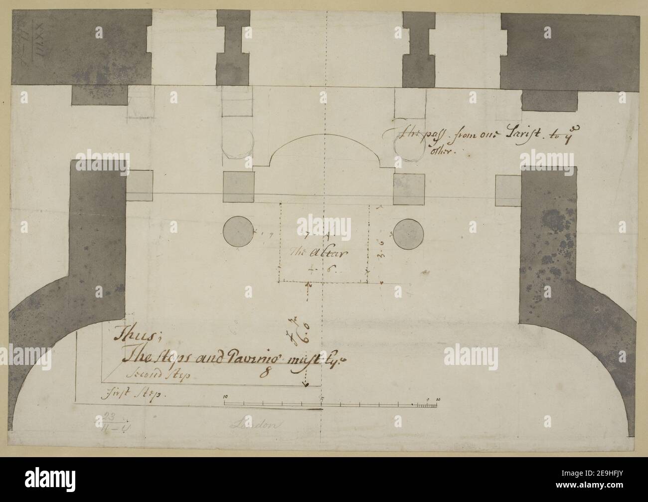 Church altar drawing hi-res stock photography and images - Alamy