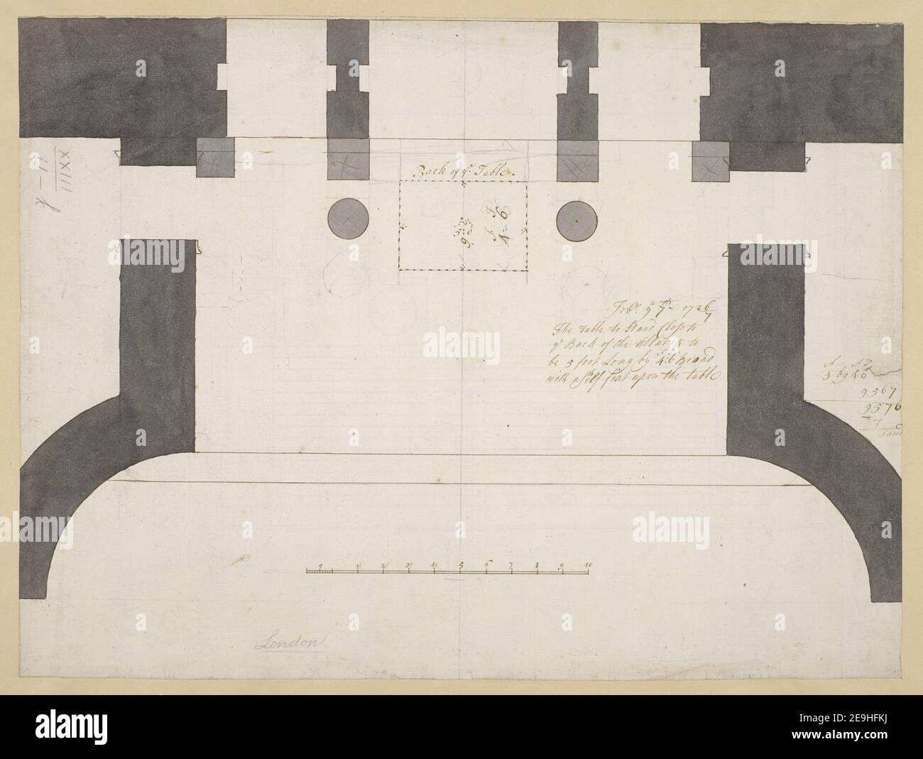 Plan of the chancel and altar of Christ Church Spitalfields . Author ...