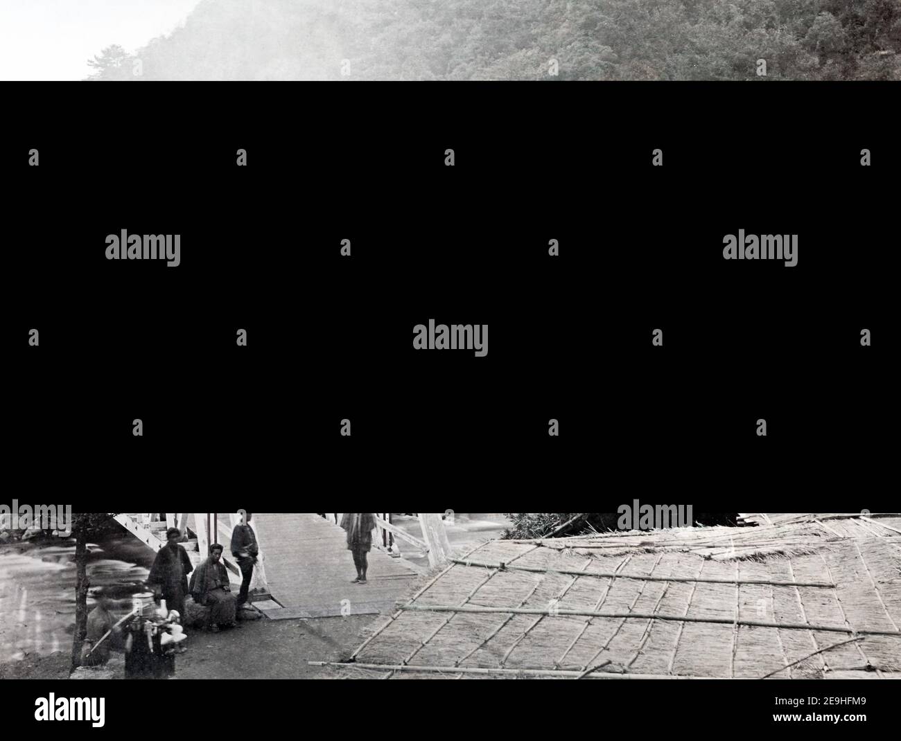 Late 19th century photograph - Bridge, Fukuzumi, Yumoto, Japan Stock ...