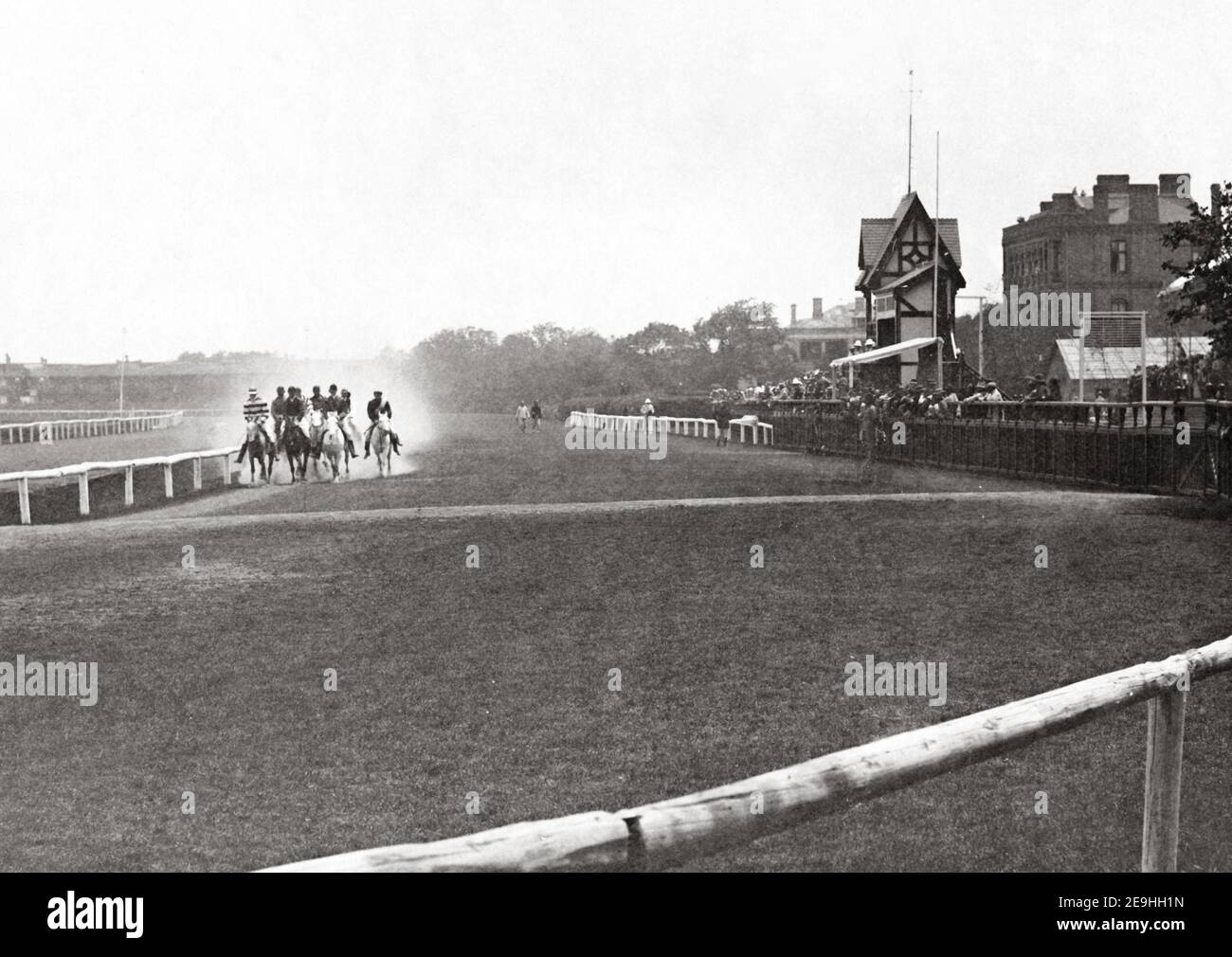 Late 19th century photograph - Horses racing at Shanghai racecourse ...