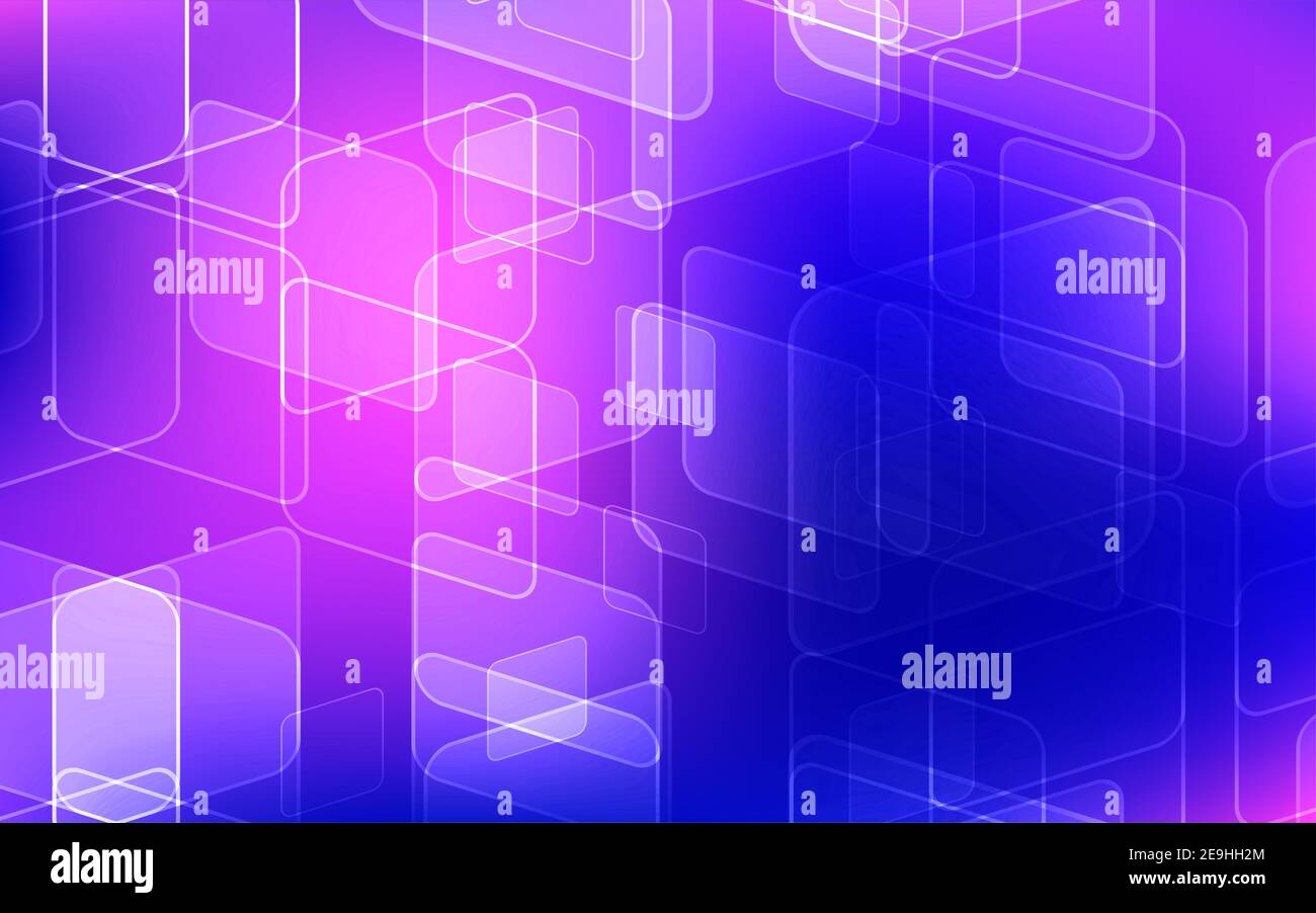 Abstract wide technology background with hexagons and gear wheels. Hi ...