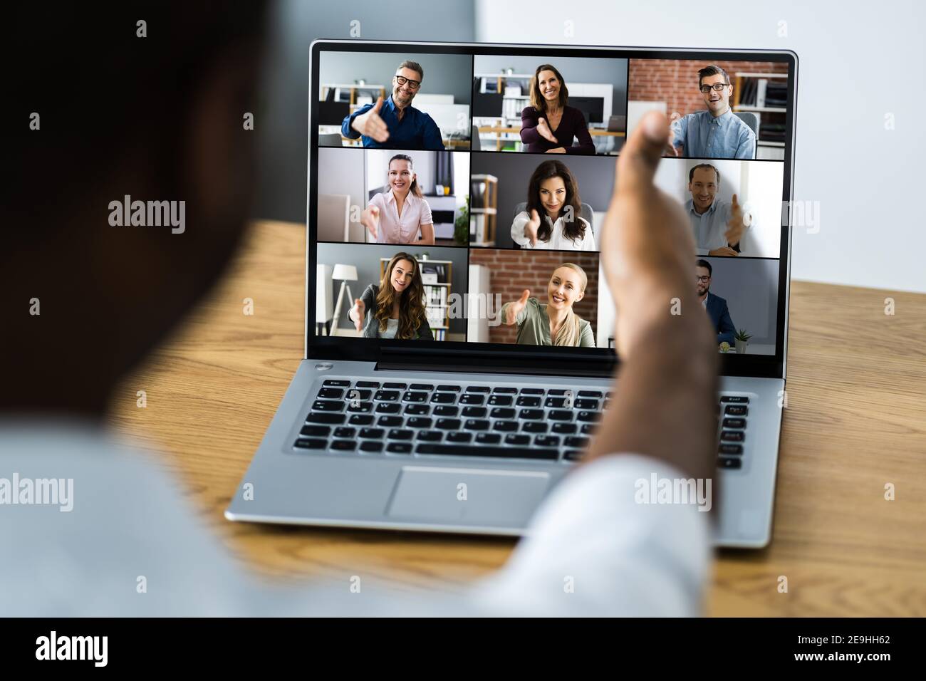 African Business Video Conference Business Webinar Meeting Stock Photo ...