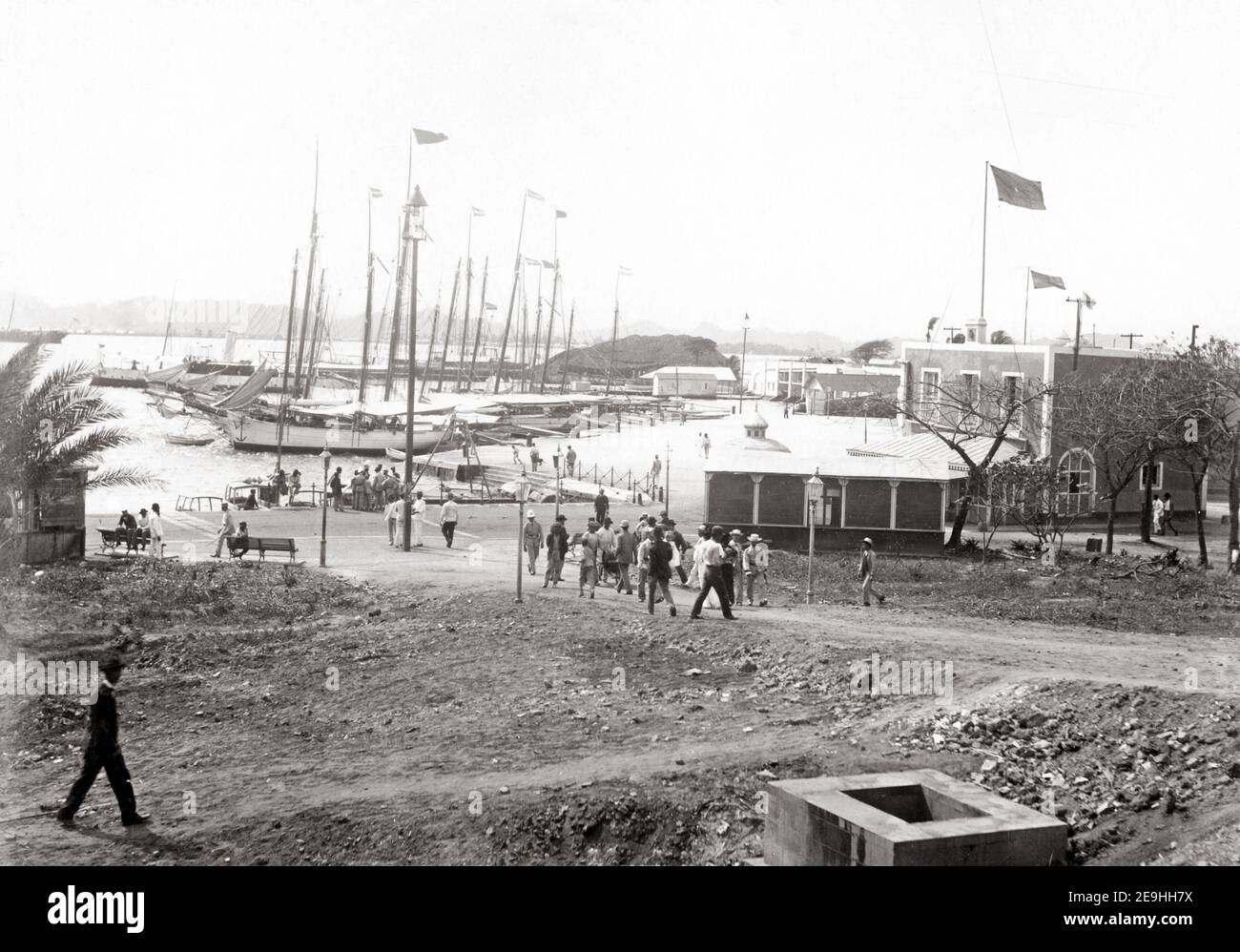 Late 19th century photograph - The harbour, San Juan, Puerto Rico, c ...