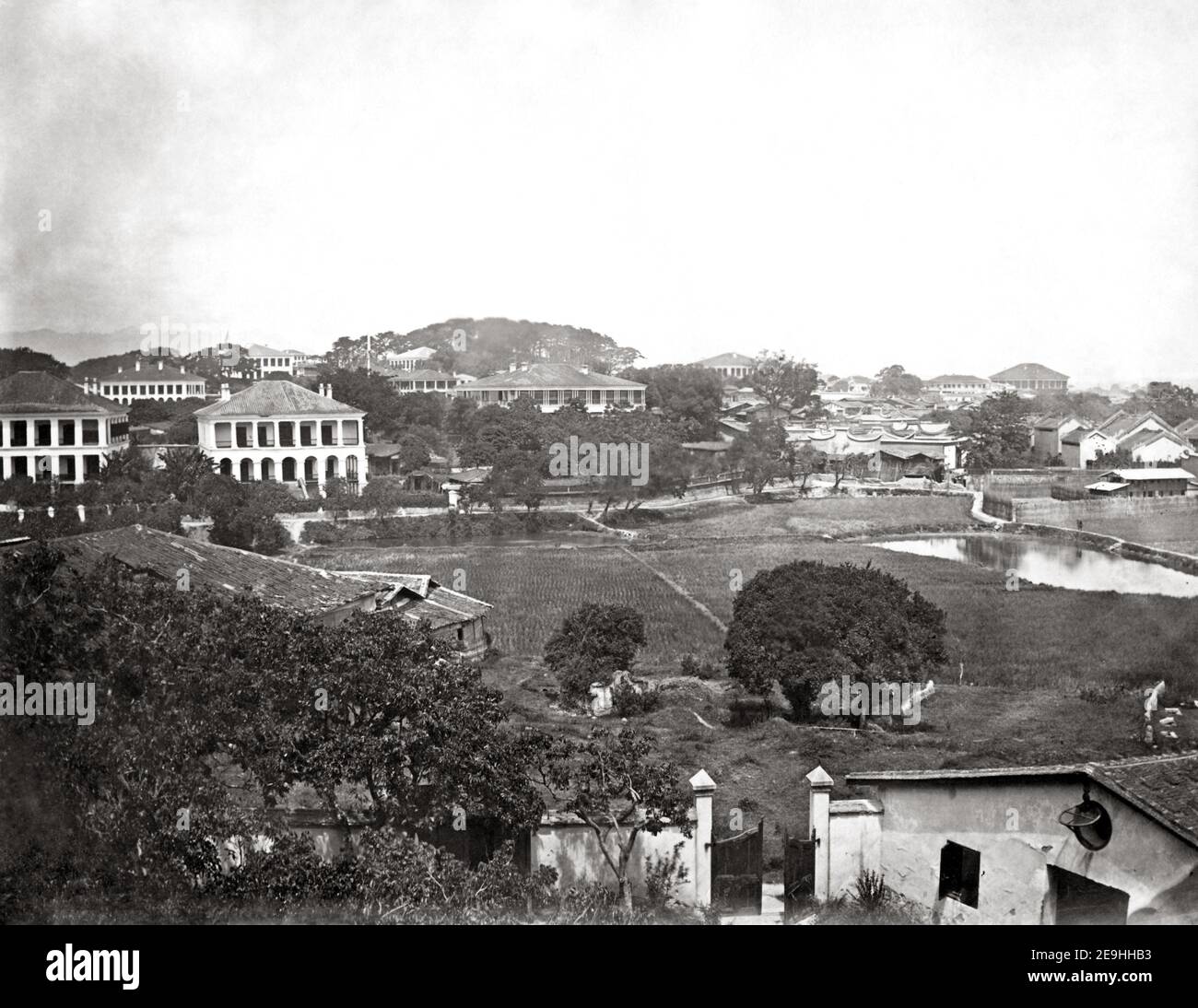 Late 19th century photograph - View in Macau, Maco, China, c.1880's ...
