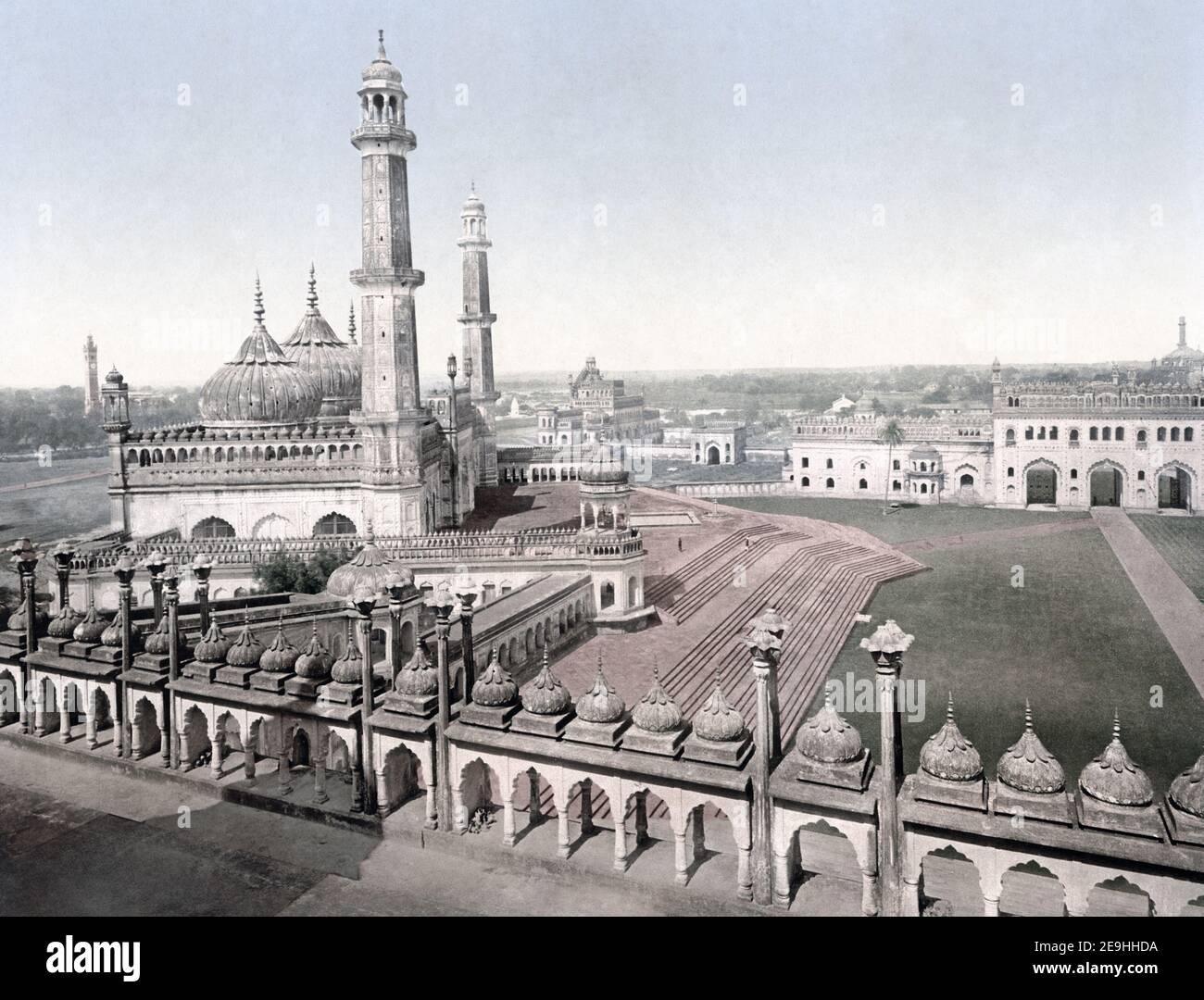 Late 19th century photograph - View of mosque at Lucknow, India, c.1890 ...