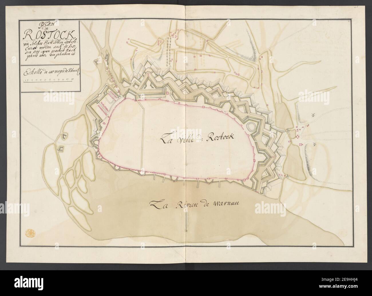 Rostock map hi-res stock photography and images - Alamy