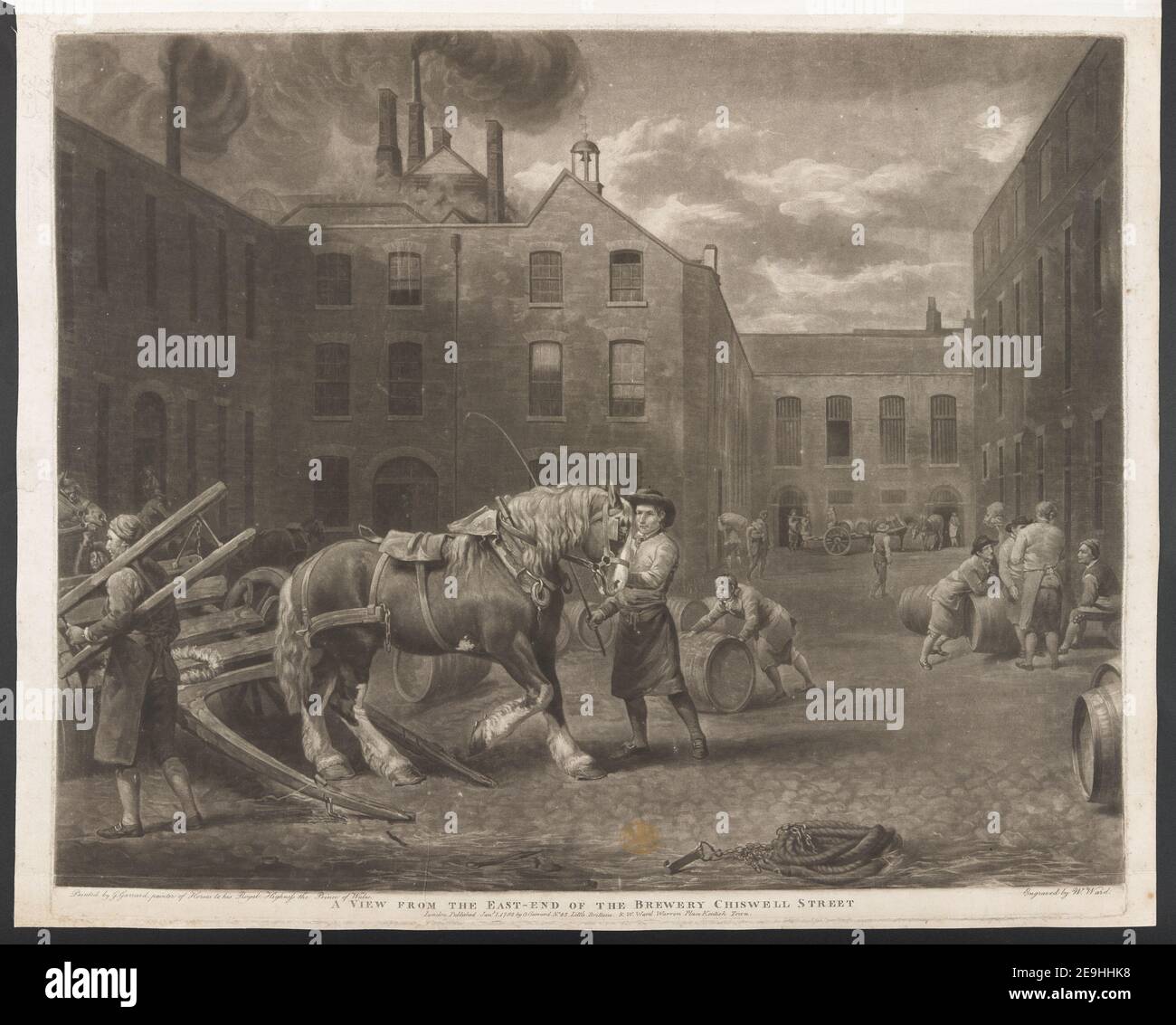 A VIEW FROM THE EAST end OF THE BREWERY CHISWELL STREET Author Ward ...