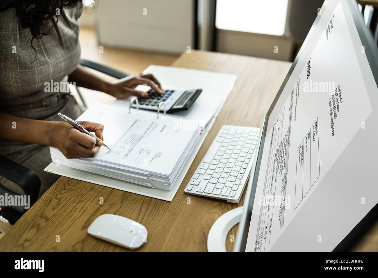 African American Business Advisor And Accountant In Office Stock Photo ...