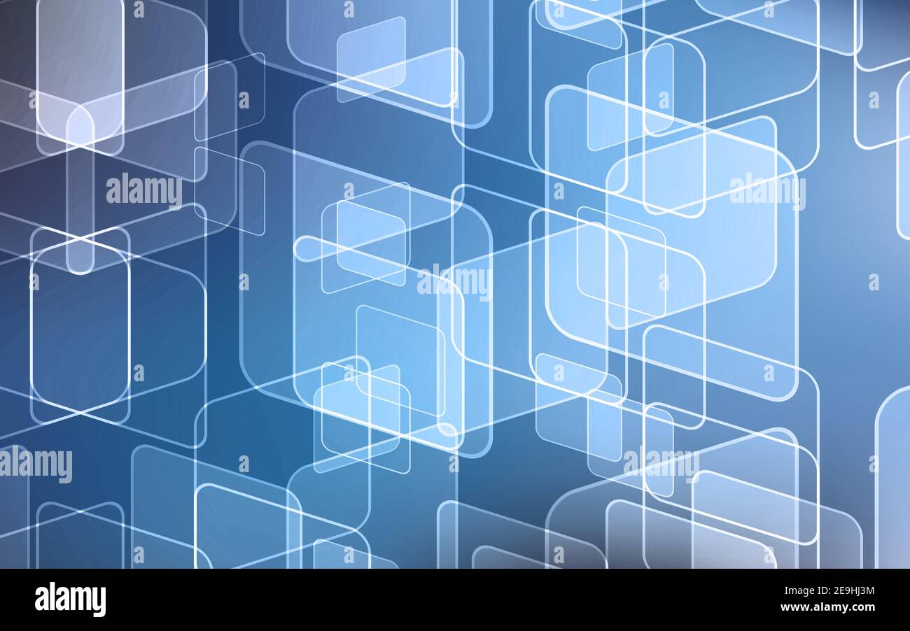 Abstract wide technology background with hexagons and gear wheels. Hi ...