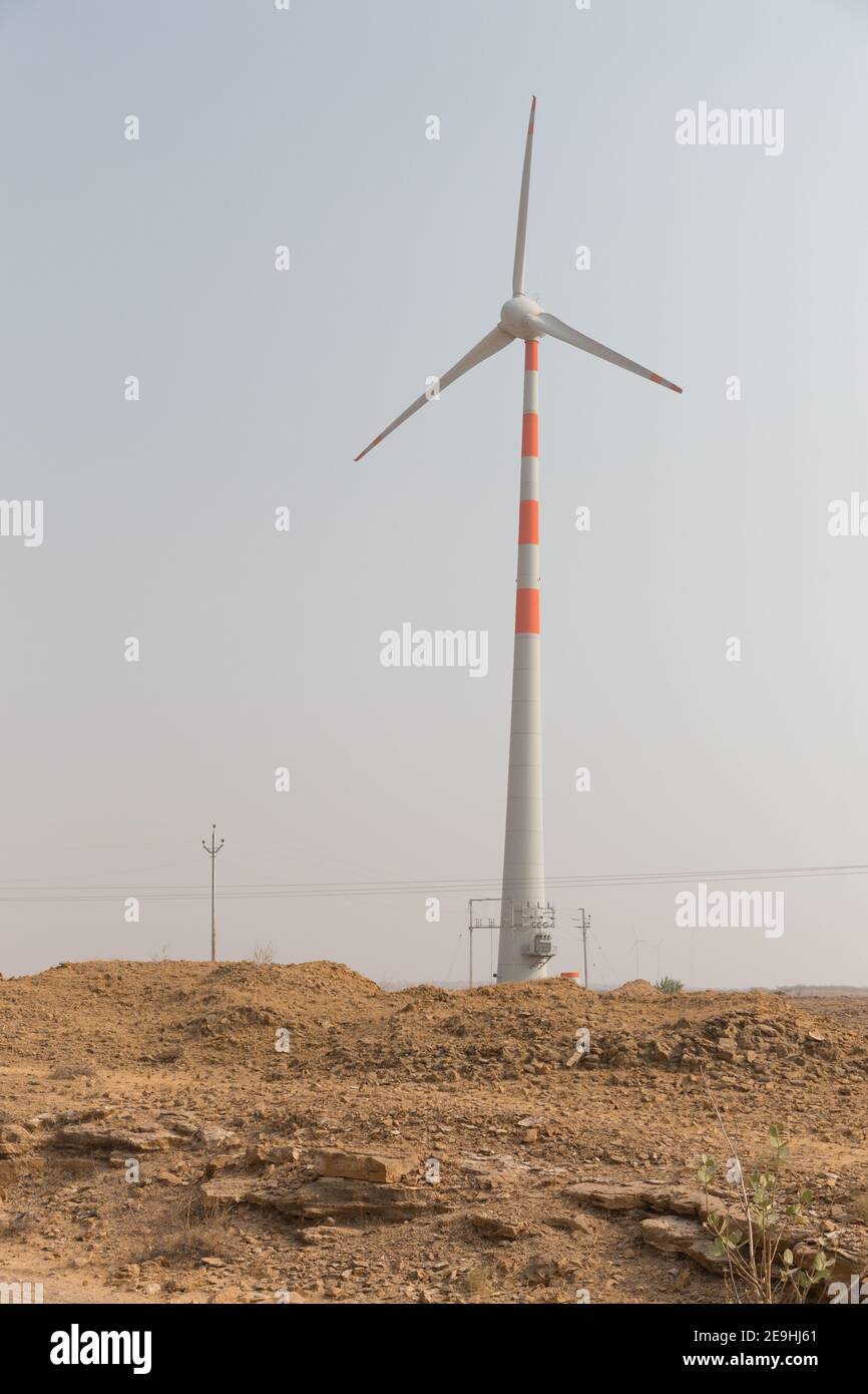 India Jaisalmer Windmill in Northern India Stock Photo - Alamy