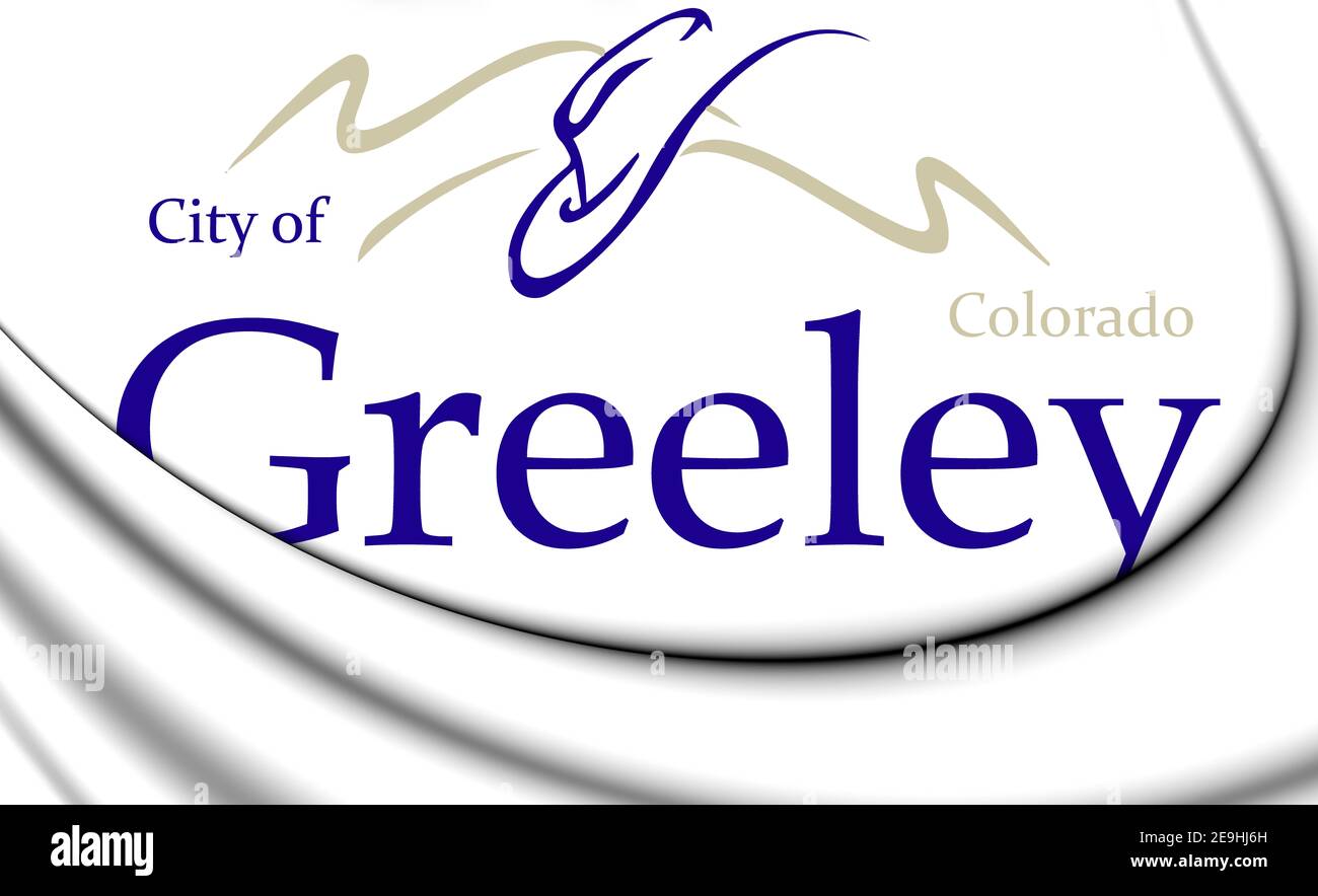 3D Emblem of Greeley (Colorado), USA. 3D Illustration Stock Photo - Alamy