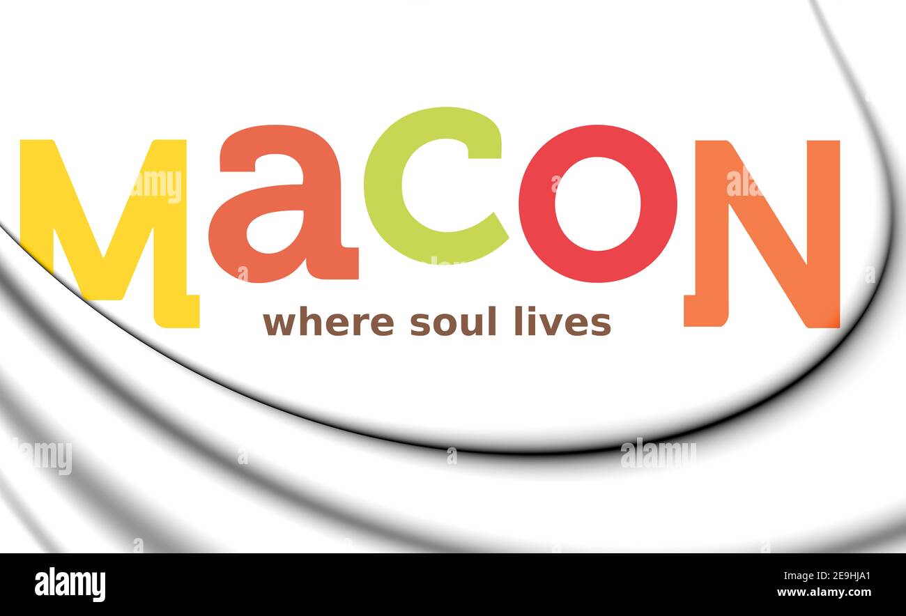 3D Emblem of Macon (Georgia state), USA. 3D Illustration Stock Photo ...