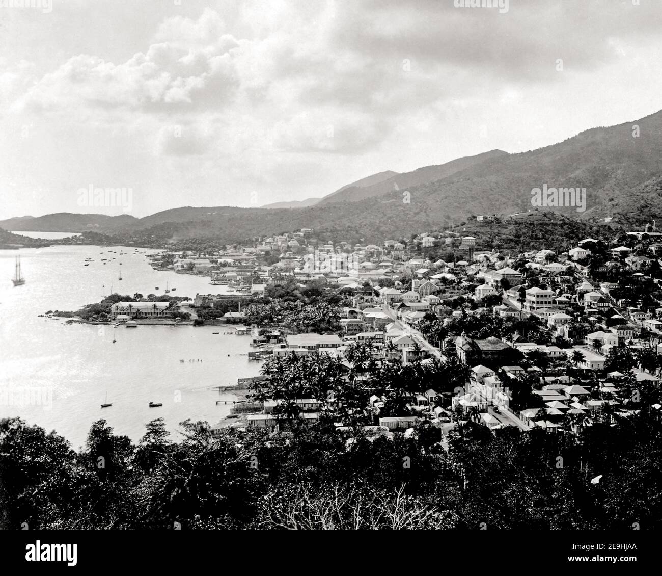 Late 19th century photograph - Charlotte Amalie, St.Thomas, US Virgin ...