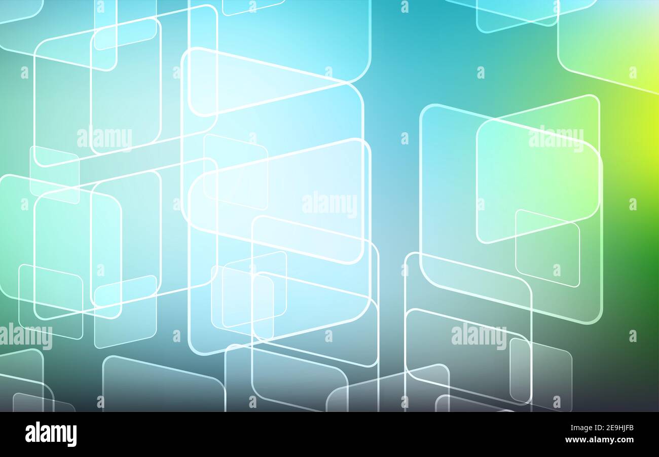 Abstract wide technology background with hexagons and gear wheels. Hi ...