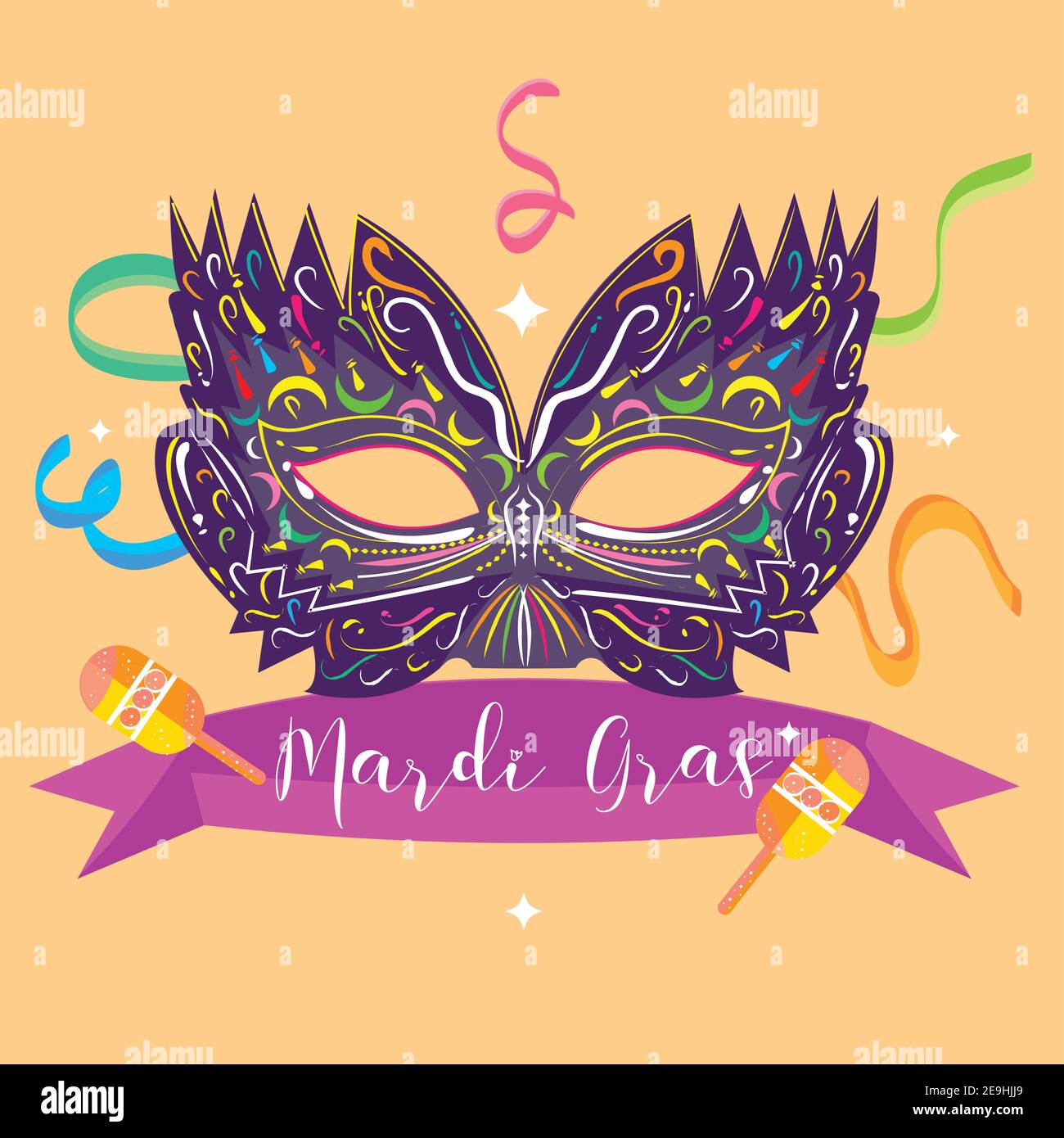 Mardi gras poster Stock Vector Image & Art - Alamy
