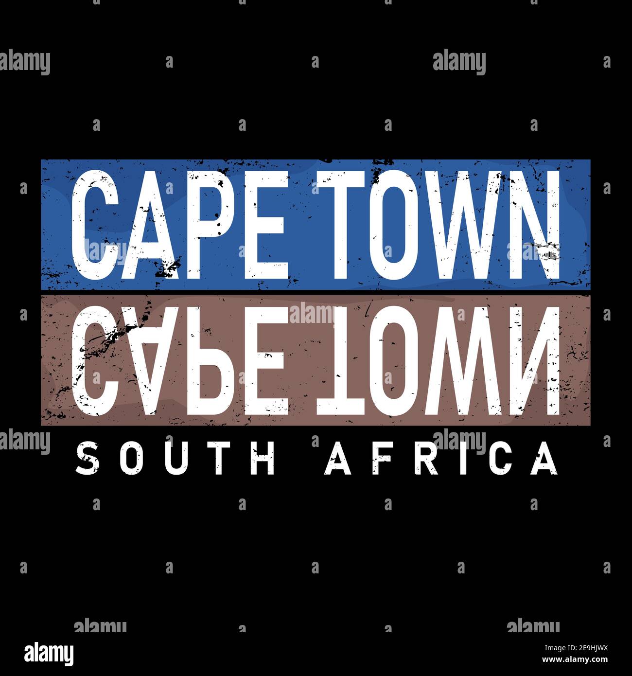 Cape Town South Africa vector design on white background Stock Vector ...