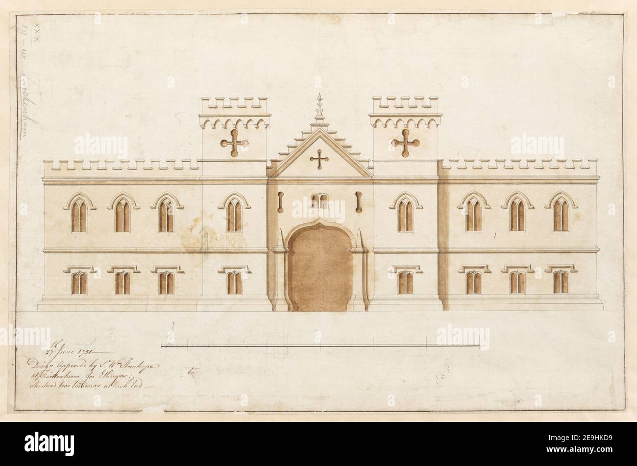 Design for a building at Eythrope House in Buckinghamshire . Visual ...