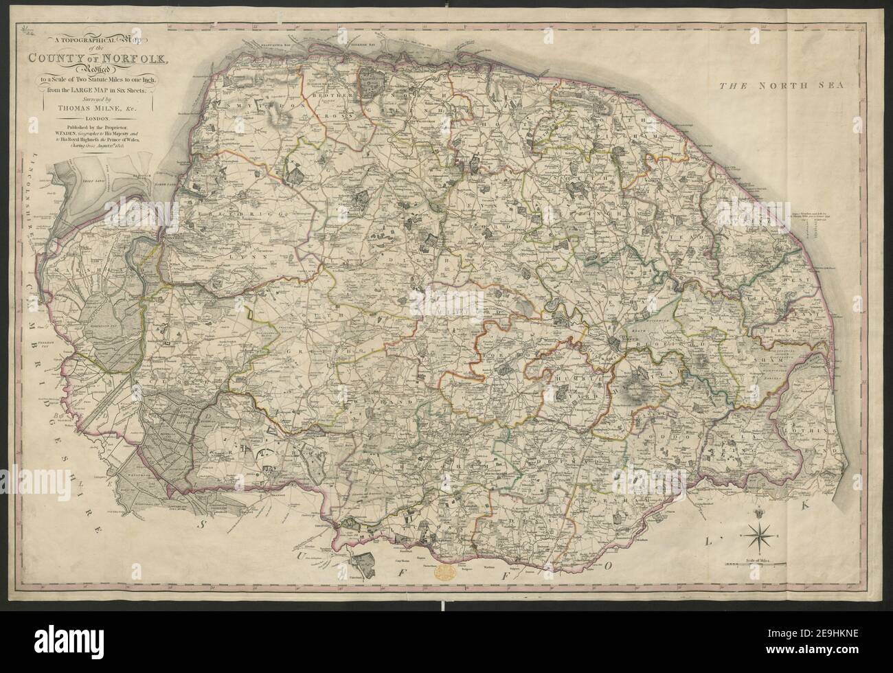 Norfolk county map hi-res stock photography and images - Alamy