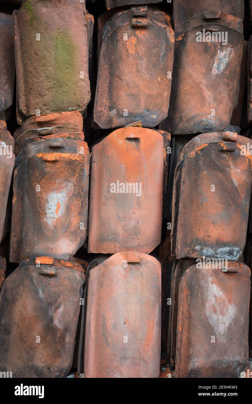 Pile of roof tiles hi-res stock photography and images - Alamy