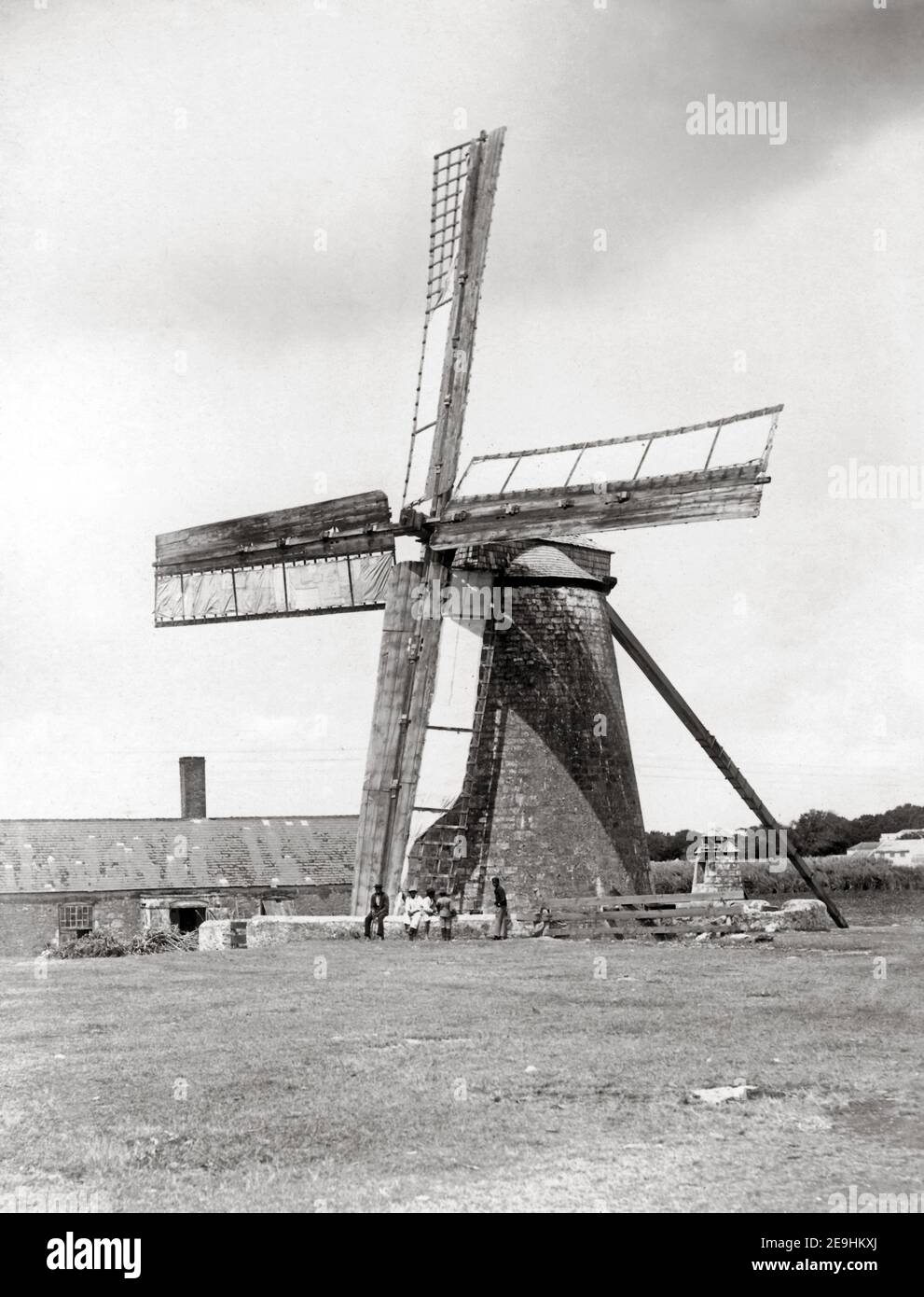 Late 19th century photograph - Windmill, Barbados, West Indies, c.1900 ...