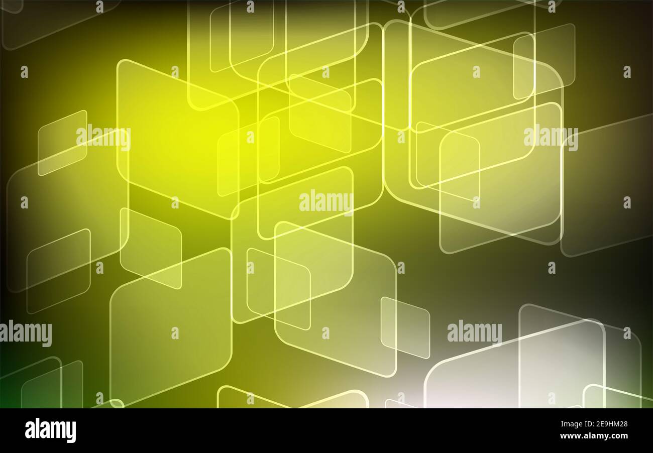 Abstract wide technology background with hexagons and gear wheels. Hi ...