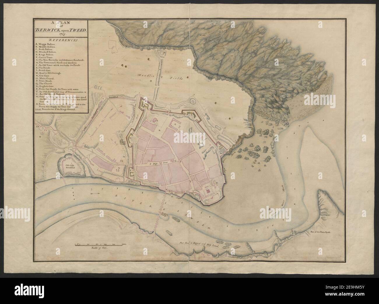 Berwick map hi-res stock photography and images - Alamy