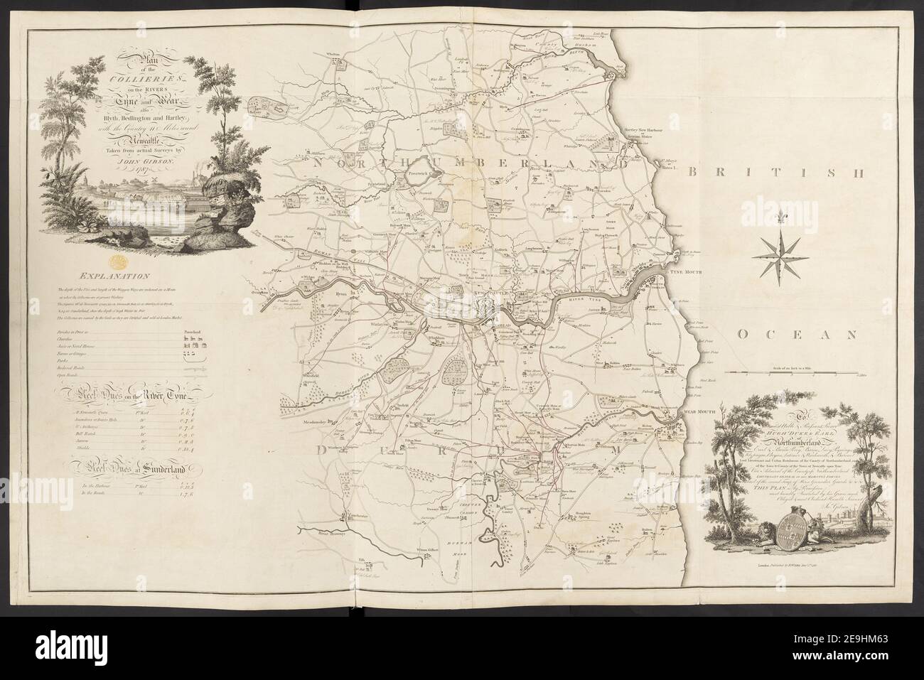 Map of blyth hi-res stock photography and images - Alamy