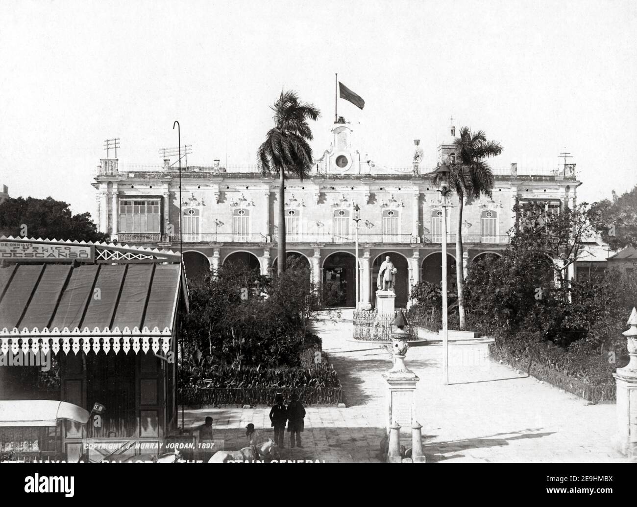 Late 19th century photograph - Palace of the Captain General, Cuba, c ...