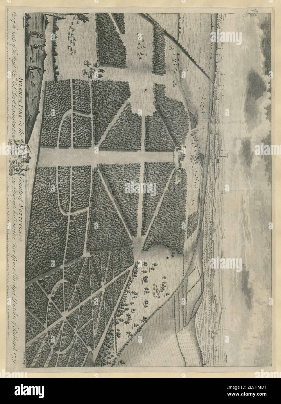 Nottingham street map hi-res stock photography and images - Alamy